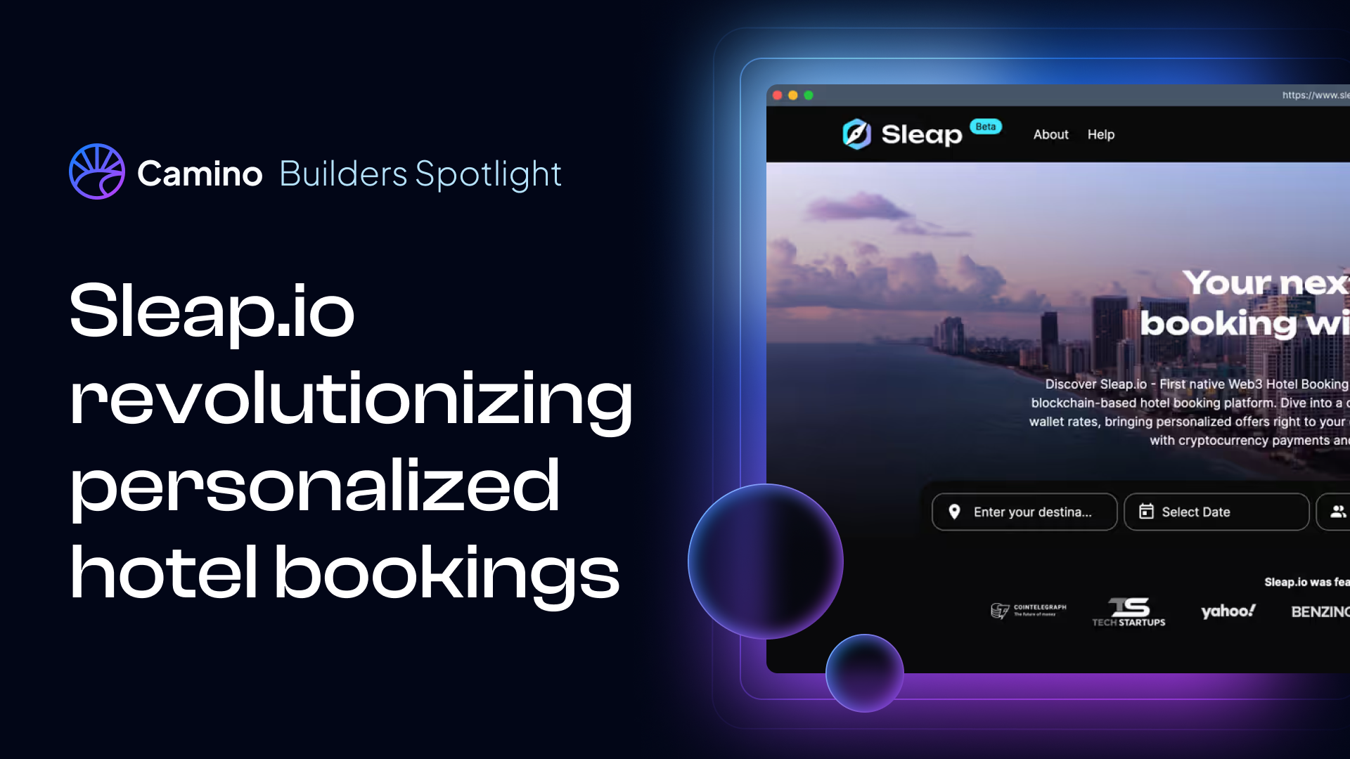 Sleap.io revolutionizing personalized hotel bookings - Camino Network